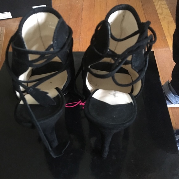Isa Tapia | Shoes | Isa Tapia Suede Ellen Open Toe Booties Black | Poshmark